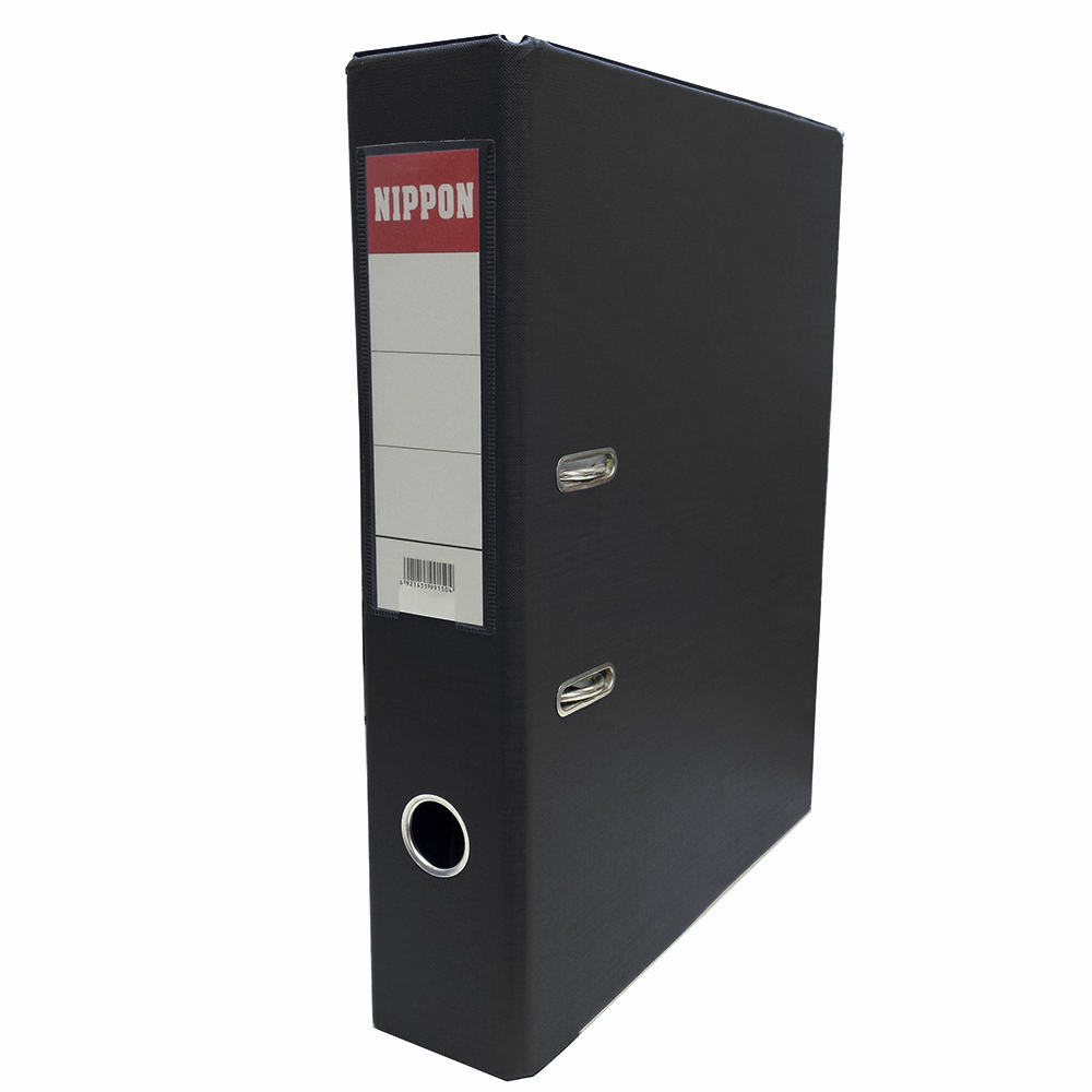 NIPPON 硬皮快勞 3吋 A4 全包膠 黑色 OfficeOx 辦公室用品供應 Office Supplies
